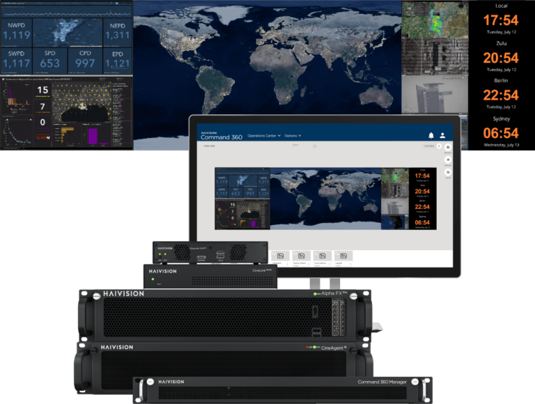 Haivision Command 360 Video Wall Solutions