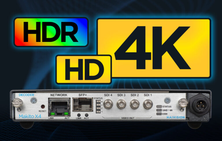 Makito X4 Ultra-Low Latency Video Decoder | Haivision
