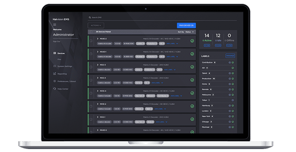 Haivision StreamHub Receiver & Distribution Platform