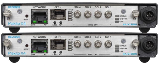 Makito X4 Ultra-Low Latency Video Decoder | Haivision
