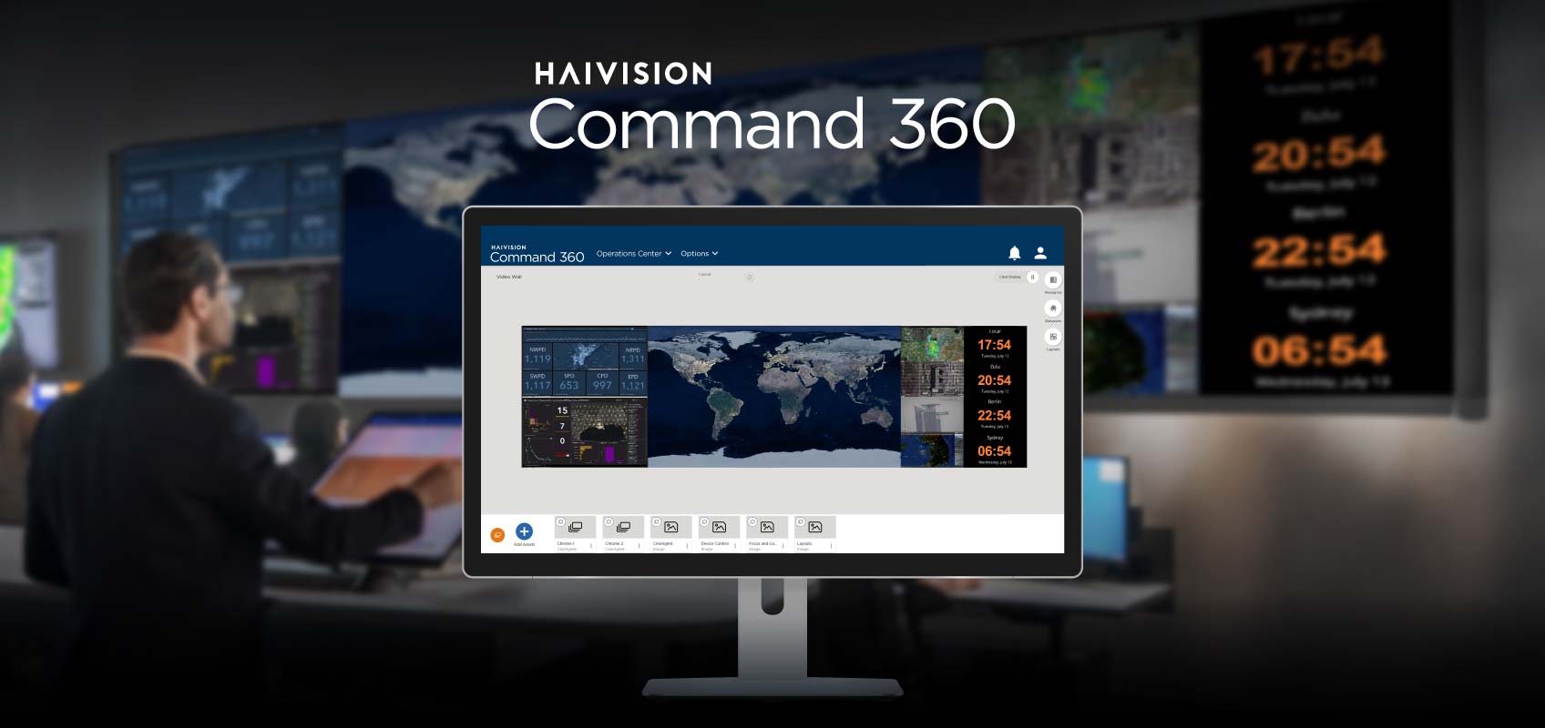 Manage Video Wall Workflows with Haivision Command 360